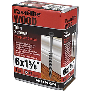 Fas-n-Tite 48329 Trim Screws, Black 0.625 inches