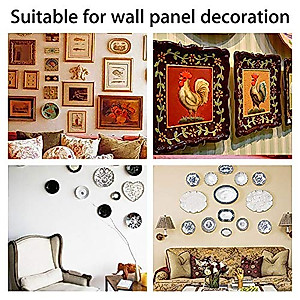 EEEKit Dish Display Plate Hangers, 10-Pack 10 Inch Wall Plate Spring Hook Holder Hanging Wire for The Wall Home Decoration Accessory 8/10/12Inch