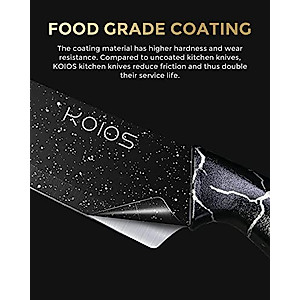 Knife Set, 16 Pcs Kitchen Knife Set, Sharp Stainless Steel Chef Knife Set with Acrylic Stand, Nonstick Knife Sets for Kitchen with Block - 6 Serrated Steak Knives, Scissors, Sharpening Steel, Black