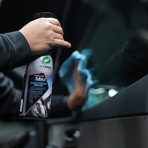 Turtle Wax 53785 Hybrid Solutions Streak Free Misting Glass Cleaner - Removes Fingerprints, Smudges and Swirls from Windshield, Screens, and Mirrors - for Car and Home Use, 20 oz, Black