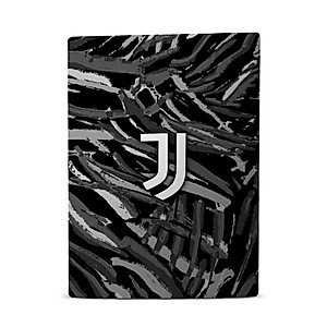 Head Case Designs Officially Licensed Juventus Football Club Abstract Brush Art Vinyl Faceplate Gaming Skin Decal Compatible With Sony PlayStation 5 PS5 Disc Edition Console & DualSense Controller