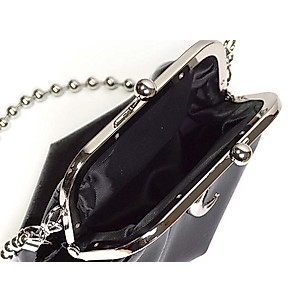 Nite closet Cute Gothic Purse Crossbody Moon Lolita PU Shoulder Bag (Black)