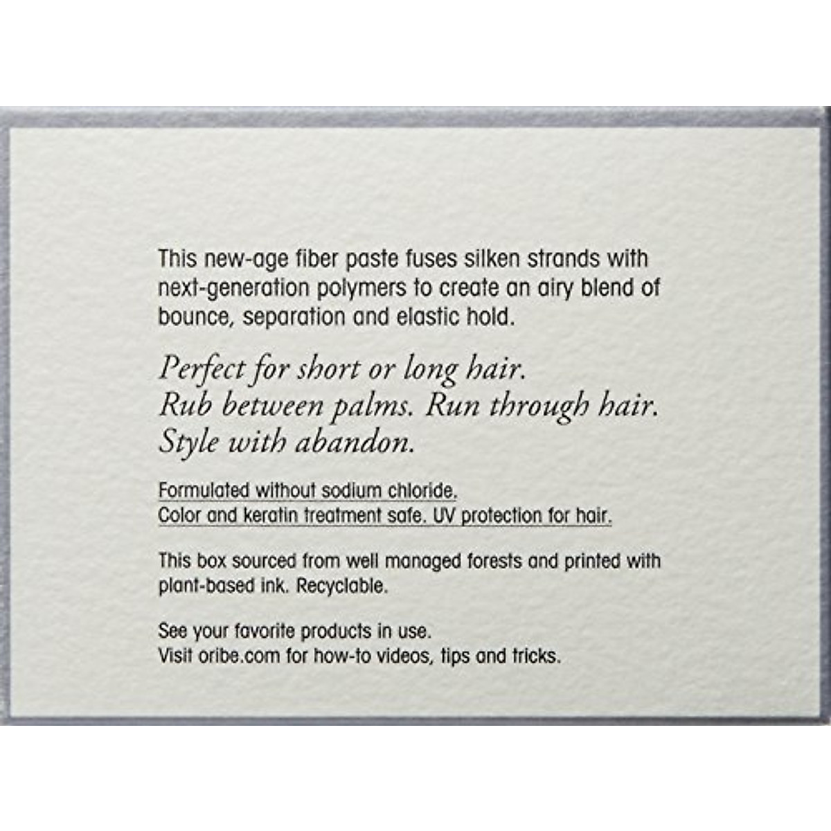 Oribe Fiber Groom Elastic Texture Paste, 1.7 Fl Oz (Pack of 1)