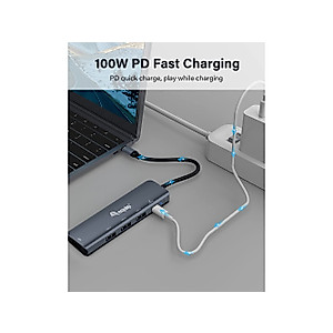 Equip 133487 USB-C 5-in-1 Multifunction Adapter HDMI USB 3.2 Gen1 100W USB PD
