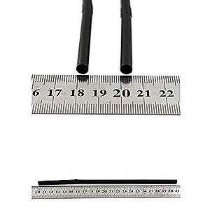 200Pcs Solid Colors Flexible Disposable Plastic Drinking Straws Plastic Disposable Bendy Straws Long Extendable Bendy Party Fancy Straws for Cocktails Coffee Milk Tea and Juice(Black-8.3Inch)