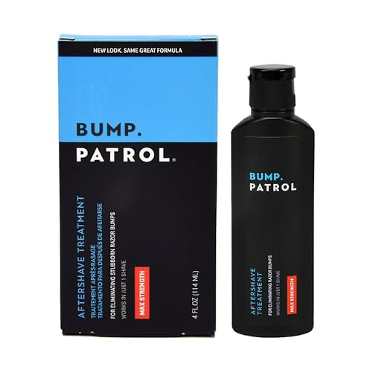 Bump Patrol Maximum Strength Aftershave Formula - After Shave Solution Eliminates Razor Bumps and Ingrown Hairs - 4 Ounces 2 Pack
