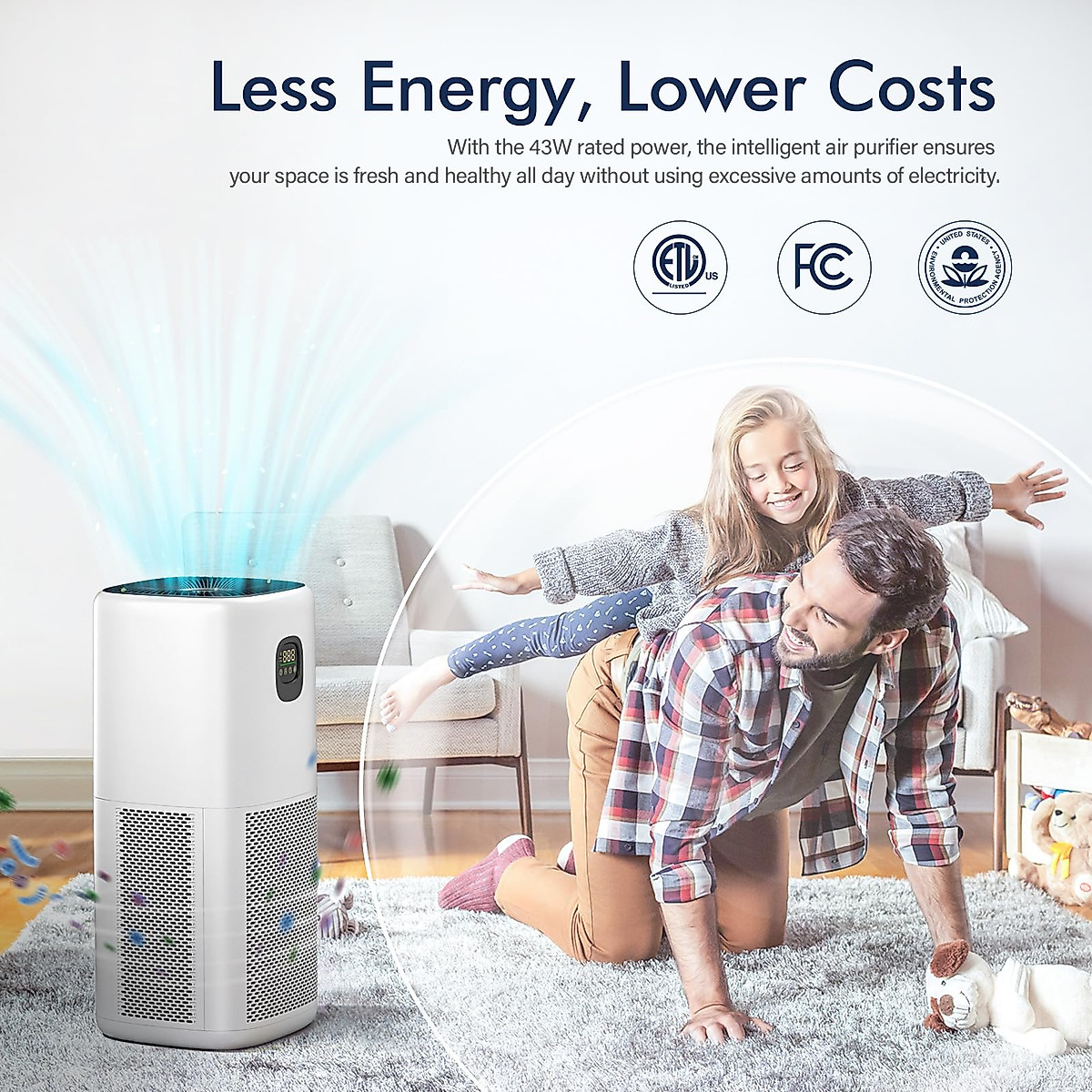 Air Purifiers for Large Room, Quiet Air Purifier for Home Bedroom Up To 1596 Sq Ft, Auto Mode, Remote Control