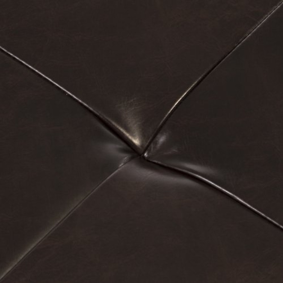 Christopher Knight Home Maxwell Bonded Leather Double Tray Ottoman, Brown