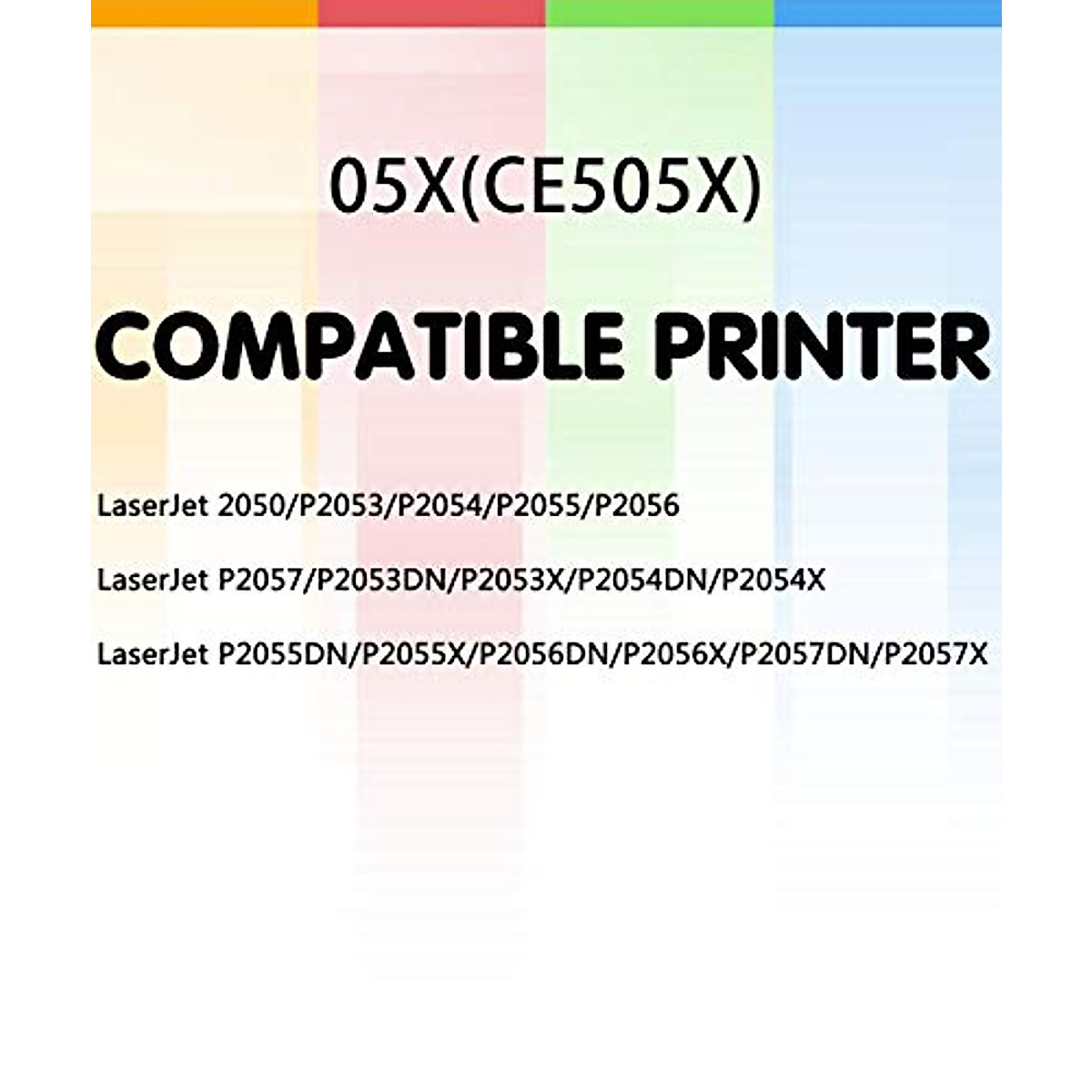 (2 Pack) GTS Compatible for Toner Cartridge HP 05X 505X CE505X (Black) for Laserjet P2055dn P2055 P2055D P2055X Pro 400 Pro 400 M401n M401dne M401dw MFP M425dn Printer