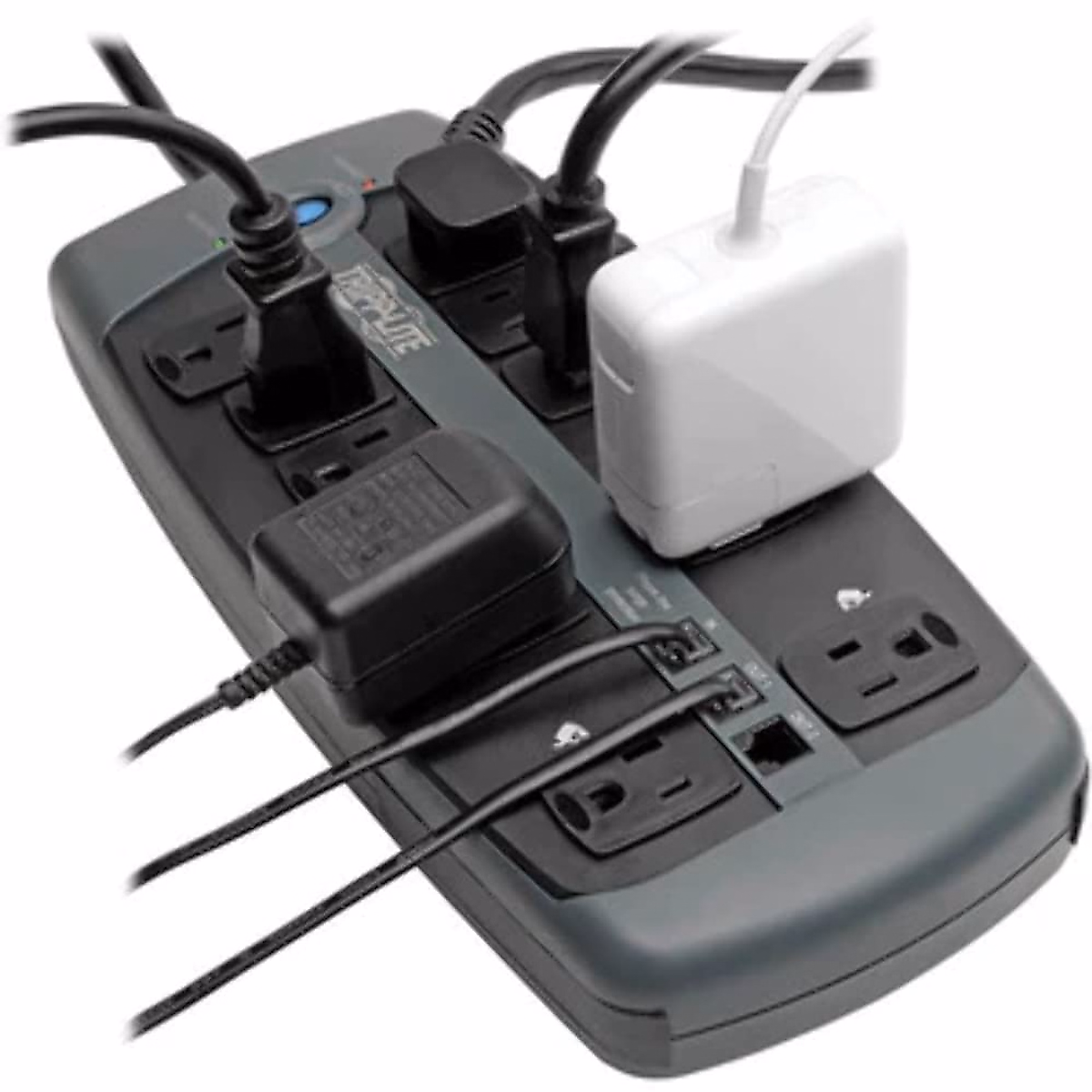 Tripp Lite TLP1008TEL 10-Outlet Surge Protector with Telephone Protection (Without Coaxial Protection)