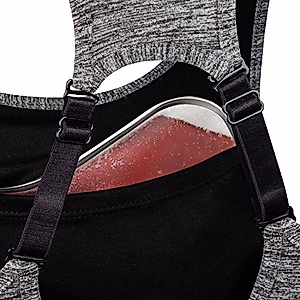 The Original WineRack Booze Bra Flask - Adjustable Design - Holds 25oz of Booze (Grey, Large)