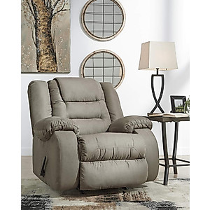 Signature Design by Ashley McCade Contemporary Manual Pull Tab Rocker Recliner, Gray