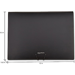 Amazon Basics Expanding Organizer File Folder, Letter Size - Black, 1-Pack