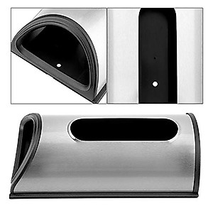 Kitchen Grocery Bag Holder,Plastic Bag Holder and Dispenser for Plastic Bags - Easy Wall Mount Bag Saver - Stainless steel + Plastic
