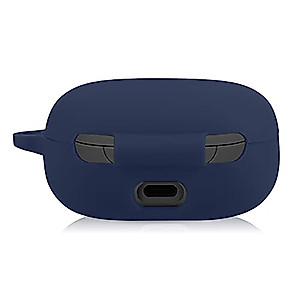 kwmobile Silicone Case Compatible with JBL Live Pro Plus - Case Protective Cover for Headphones - Dark Blue