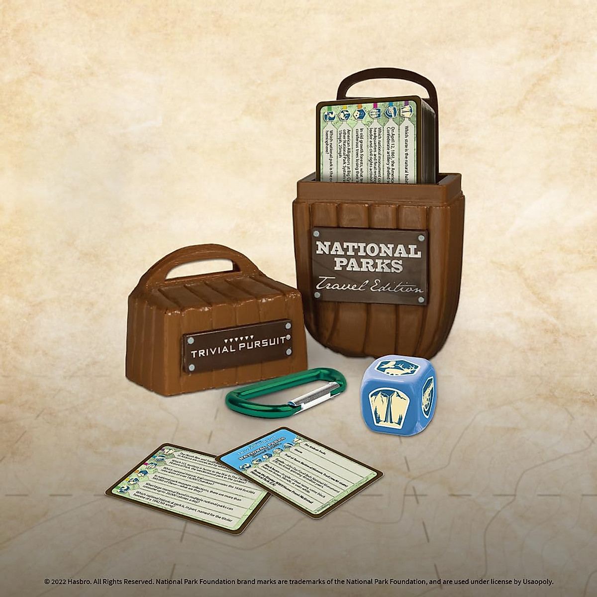 USAopoly Trivial Pursuit: National Park 100th Anniversary | Celebrating the National Park Service Centennial | 600 Trivia Questions & Fun Facts | Perfect Trivial Pursuit Travel Game for Families