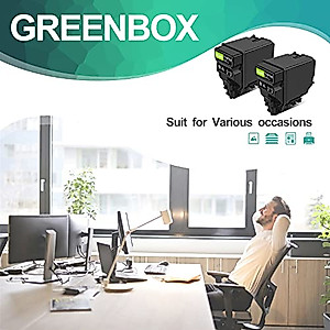 GREENBOX Compatible TNP48 TNP49 Toner Cartridge Replacement for Konica TNP48 TNP49 for Minolta Bizhub C3351 C3851FS C3350 C3850 C3850FS C3350 C3850 C3850FS Printer A5X0130 (10,000 Pages, 2 Black)