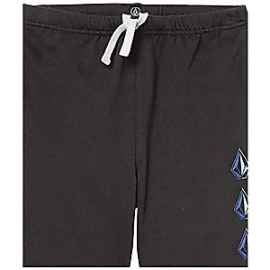 Volcom Iconic Stone Fleece Sweatshort (Big Boys & Little Boys Sizes), New Black Blue, Medium