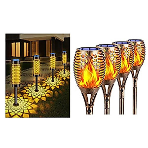 TomCare Solar Lights Outdoor Solar Garden Lights Landscape Lighting for Patio Yard Lawn