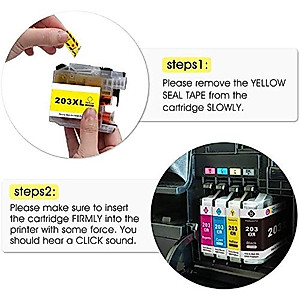 NEXTPAGE Compatible Ink Cartridges Replacement for Brother LC203 LC 203 XL LC201 Use in MFC-J480DW MFC-J880DW MFC-J4420DW MFC-J680DW MFC-J885DW, Brother lc203 Printer ink10 Pack