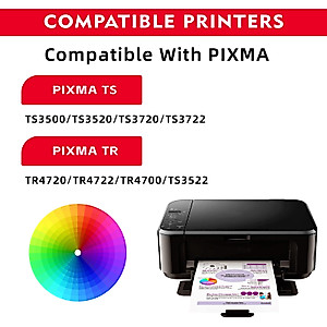 V-Surink High-Yield 245XL 246XL Ink Cartridge Replacement for Canon PG-245XL CL-246XL Compatible with Pixma MX490 MX492 MG2522 TS3122 TS3322 TS3320 TR4500 TR4520 TR4522 MG2500 Printer (1Black 1Color)