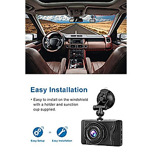 Dash Cam for Cars 1080P FHD Car Dash Camera CHORTAU 2023 New Version Car Camera Recorder 3Inch Screen Dashboard Camera with 170° Wide Angle, Super Night Vision, WDR, Loop Recording, Parking Monitor