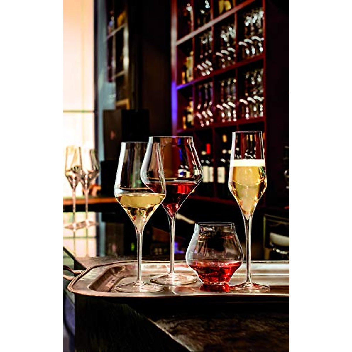 Luigi Bormioli Supremo 15.25 oz Pinot Noir Stemless Wine Glasses (Set of 2), Clear, 11281/02