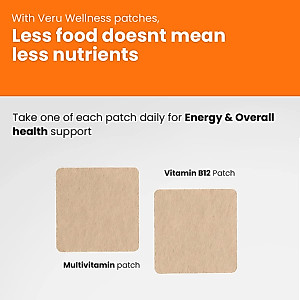 Veru Wellness Bariatric Multivitamin, Vitamin B12 with Iron - Post Bariatric Gastric Bypass and Sleeve Gastrectomy - Non Ingest Patch (60 Day Supply)