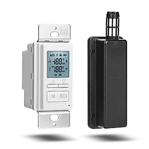 New 2024! Humidity Sensor Switch, Ortis in-Wall Bathroom Fan Automated Control Switch with Separate Sensor, Air Moisture Detection, Neutral Wire Required, Keep Your Room Dry, 328 ft Range, 110/220V