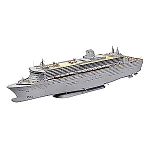 Revell RV05199 1:400-Queen Mary 2 Platinum Edition Plastic Model kit, Multicolour, 1/400