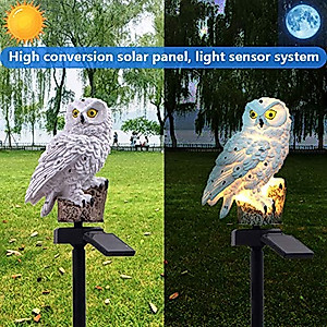 Solar Post Cap Lights Outdoor, Solar Powered Waterproof Garden Light Outdoor Lawn Lamp for Home Garden Lighting LED Landscape Light Garden Lawn Light Resin Light White 17.7 x5.9 solar garden light