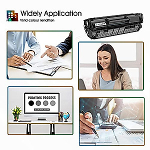 Cool Toner Compatible Toner Cartridge Replacement for HP 12A Q2612A for HP Laserjet 1020 1022 1018 1010 1012 3050 3015 3055 3030 MF4350d MF4150 MF4370dn D420 MF4270 Printer (Black 4Pack)