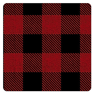 BapronBaby Flutter Red Buffalo Plaid Bapron - No Neck Tie Safer Bib for Baby & Toddler - Soft Waterproof Stain Resistant - Machine Washable - Sz Baby/Toddler 6m-3T