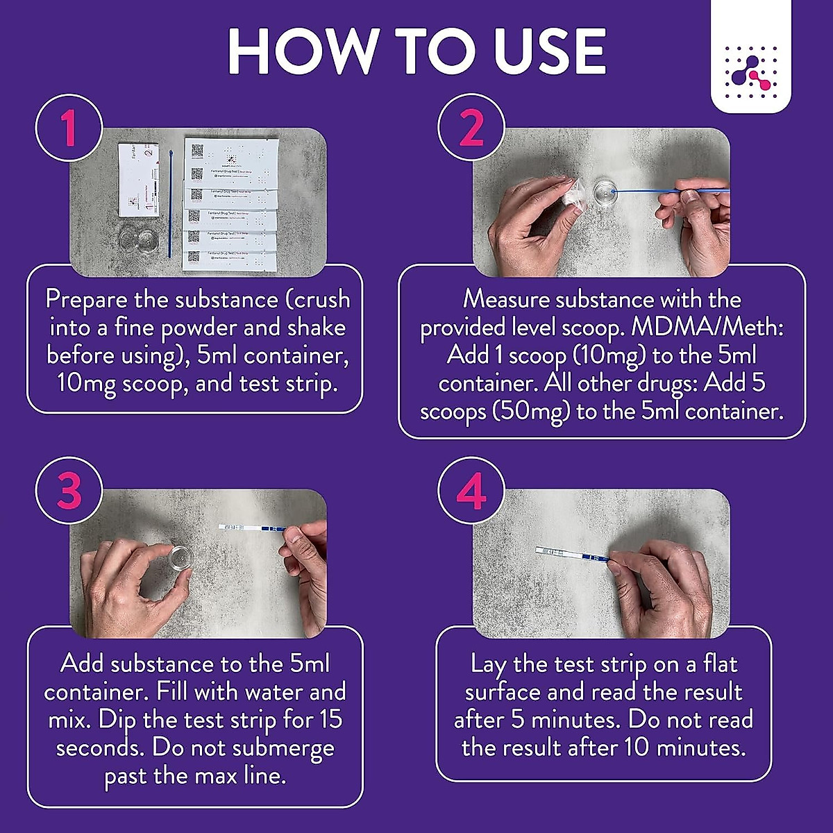 Fentanyl Test Kit | Includes 5 Fentanyl Test Strips | Signify Analytics Ultra-Sensitive Fentanyl Test Strips for Drug Testing | Fentanyl Testing Strips for Pills, Powders, and Liquids