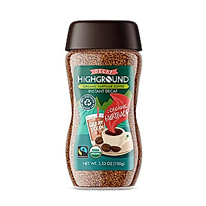 Highground Organic Instant, Decaf Coffee, 3.53 Oz