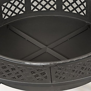 CobraCo Diamond Mesh Fire Pit with Screen and Cover FB8008