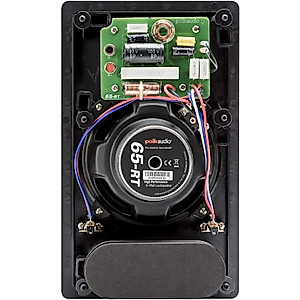 Polk Audio 65-RT in-Wall Speakers with 6.5" Driver - The Vanishing Series | 2 Speakers | Use as Left/Right Front Speakers, Stealth Side or Rear Surrounds | White, Paintable Grilles