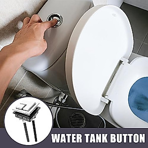 OSALADI Auto Face Tracking Tripod Toilet Water Tank Button Dual Flush Button Bathroom Toilet Push Button Plastic Toilet Flush Button Shower Door Bottom Guide