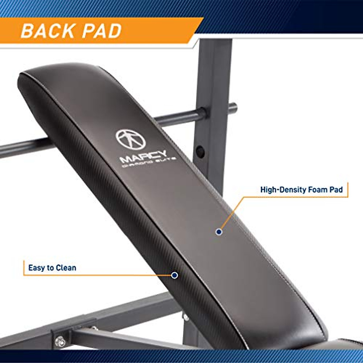 Marcy MD-2082W Diamond Elite MD Standard Bench with 100 lb. Weight Set