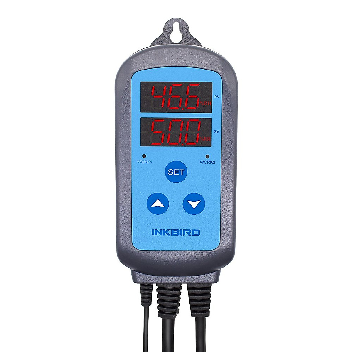 Inkbird Combination Humidity Controller IHC200 Temperature Controller ITC308 Stage Pre Wired AC Dual Stage Outlet Thermostat Humidistat Cooling Heating Humidifier Dehumidifier