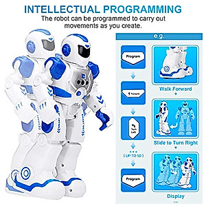 KingsDragon Robots Toy for Kids, RC Gesture Sensing Toy, Interactive Walking Singing Dancing Robot Birthday Gift Presents for Boys Girls Age 3 4 5 7 8 9 Years Old