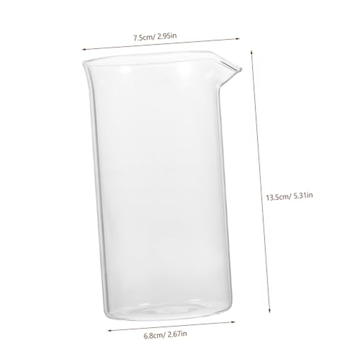 GRADENEVE Filter Cup Tea Brewing Cup Espresso Coffee Pot Beaker Coffee Extract Cup Tea Maker Beaker Press Coffee Espresso Extract Cup Coffee Press Cup Enhanced Coffee Cup Glass