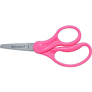 Westcott Right- & Left-Handed Scissors For Kids, 5’’ Pointed Safety Scissors, Assorted, 12 Pack (13141)