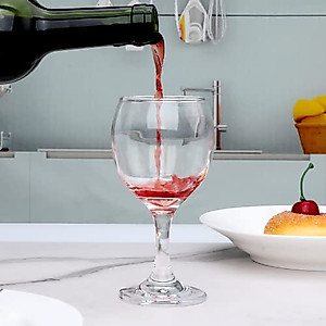 Cadamada Wine Glasses,6oz White Wine Goblets,for Red or White Wine, High-end Banquets, Parties, Bars, Weddings, Gifts (16 pcs)