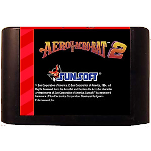 Aero the Acro-Bat 2 (Sega Genesis / Mega Drive) - Reproduction Video Game Cartridge