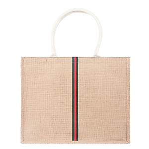 Bluenut Jute-Tote-Shopping-Bags-Burlap-Women-Reusable-Grocery-Market-Bags-Tote-Woven-Large-Shoulder-Bag-with-Handle-Straw-Bag-Gifts-for-Beach-Pool