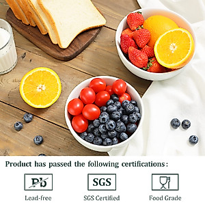 Yedio Pasta Bowls and Porcelain Bowls Set Bundle