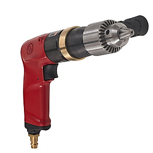 Chicago Pneumatic CP1117P05 - Air Power Drill, Hand Drill, Power Tools & Home Improvement, 1/2 Inch (13 mm), Keyed Chuck, Pistol Handle, 1.01 HP / 750 W, Stall Torque 22.1 ft. lbf / 30 Nm - 500 RPM