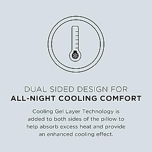 Tempur-Pedic TEMPUR-Cloud Dual Cooling Pillow, Queen, White