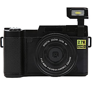 Digital Camera,Digital Camera 3in LCD Screen 180 Degree Rotation 2.7K 48MP High Definition USB Charging